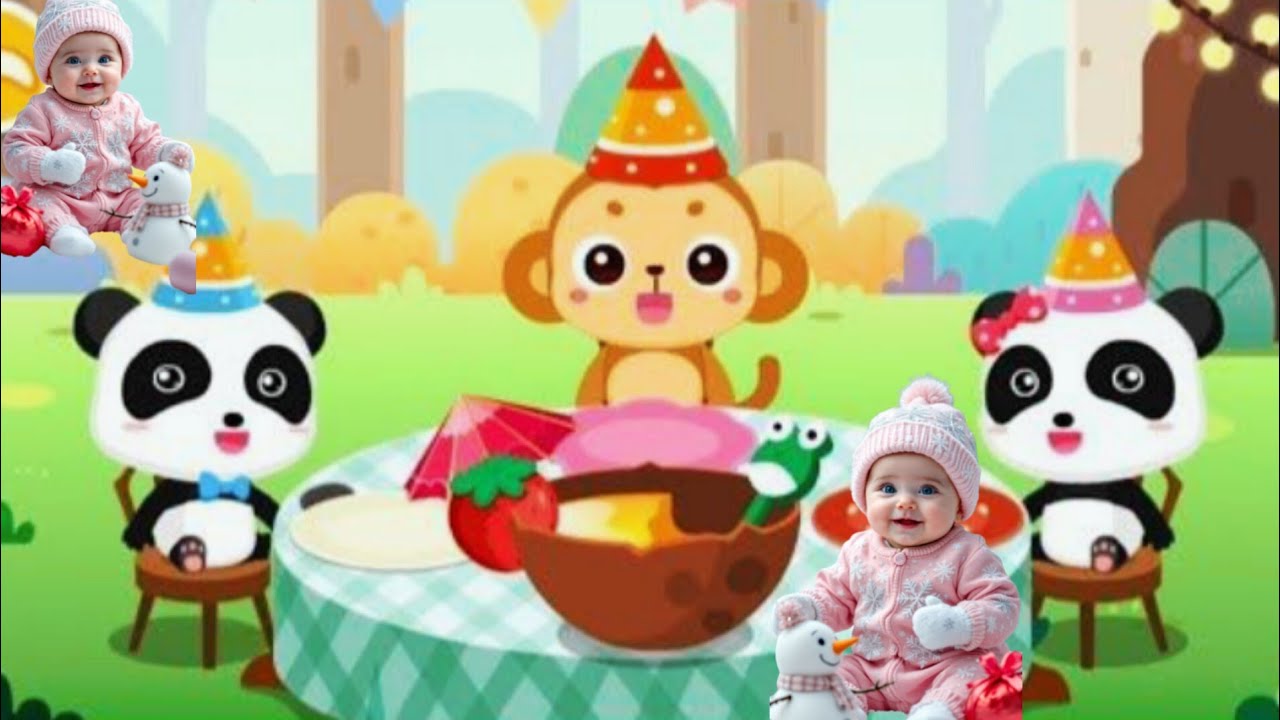 Five little Babies Swimming Song | Beauty parlour Song . Baby Shark ...