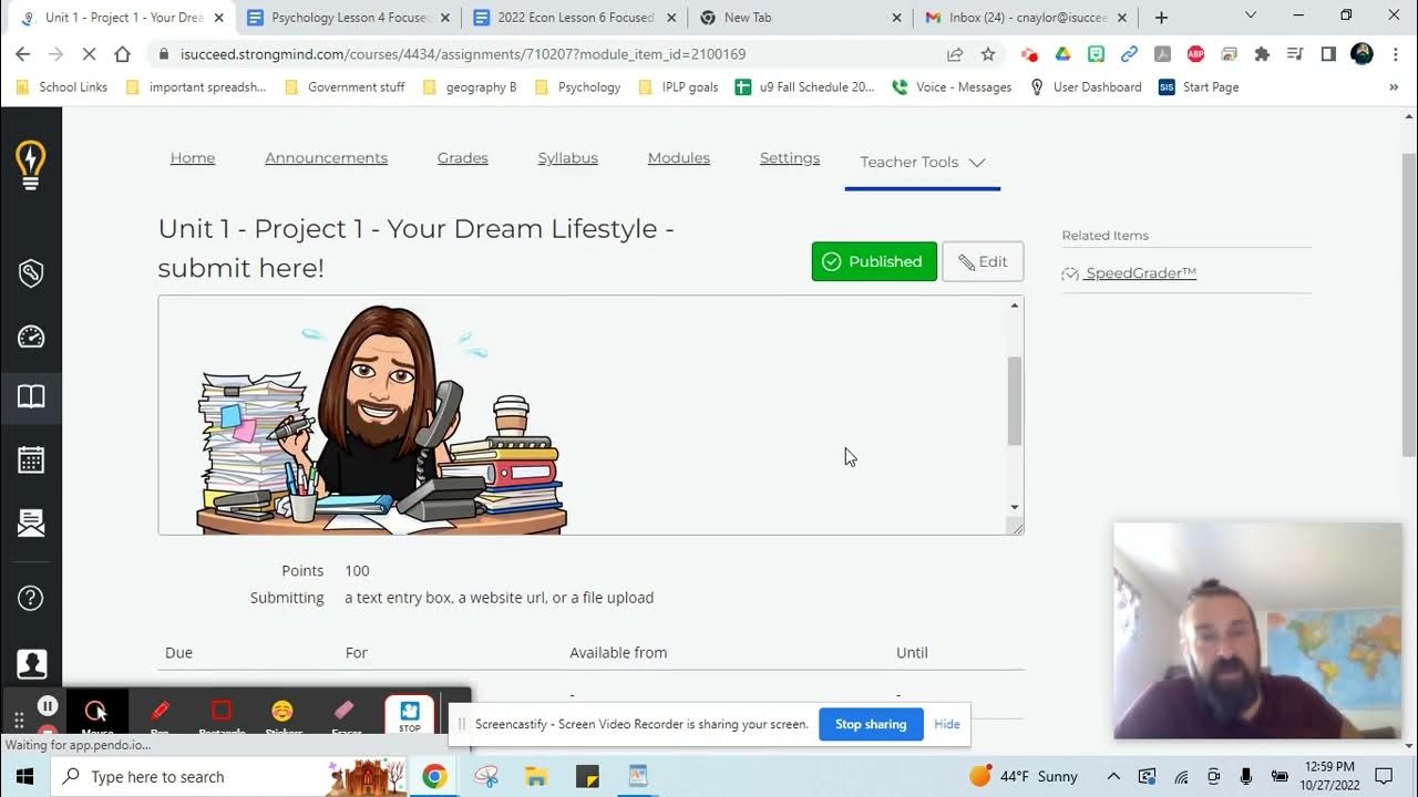 Video Assignment - Unit 2 - submitting assignments - YouTube