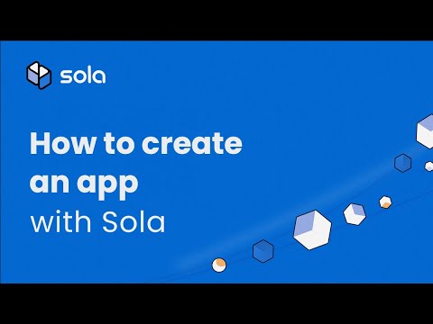 How to create a Sola app - YouTube