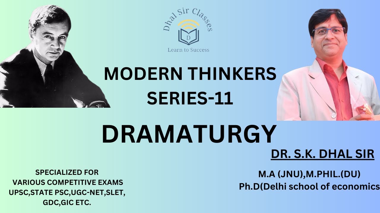 Dramaturgy | E. Goffman | Modern Thinkers Series| DR. SK DHAL SIR | # ...