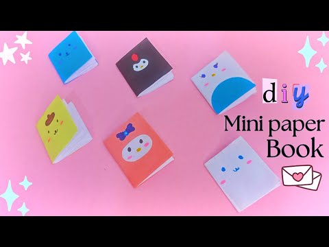 Mini Sanrio Notebooks! Easy paper craft/mini paper book or notebook ...