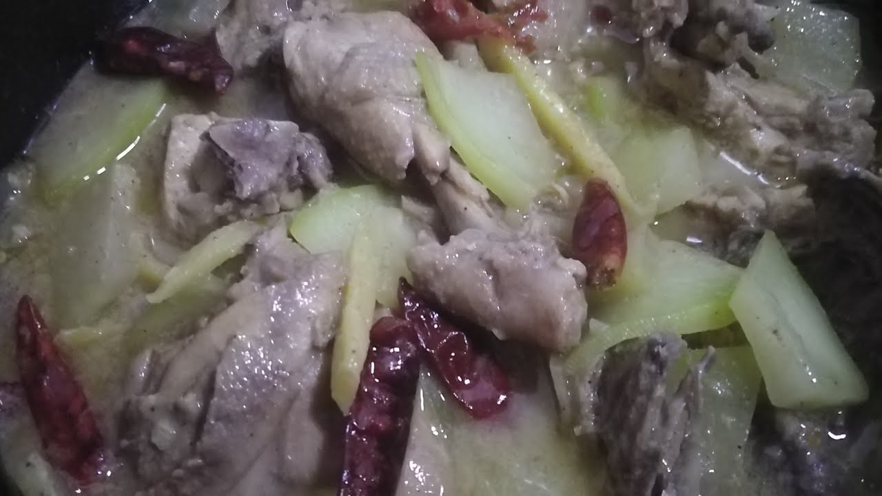 homemade ulam namin. another version of ginataang manok at papaya - YouTube