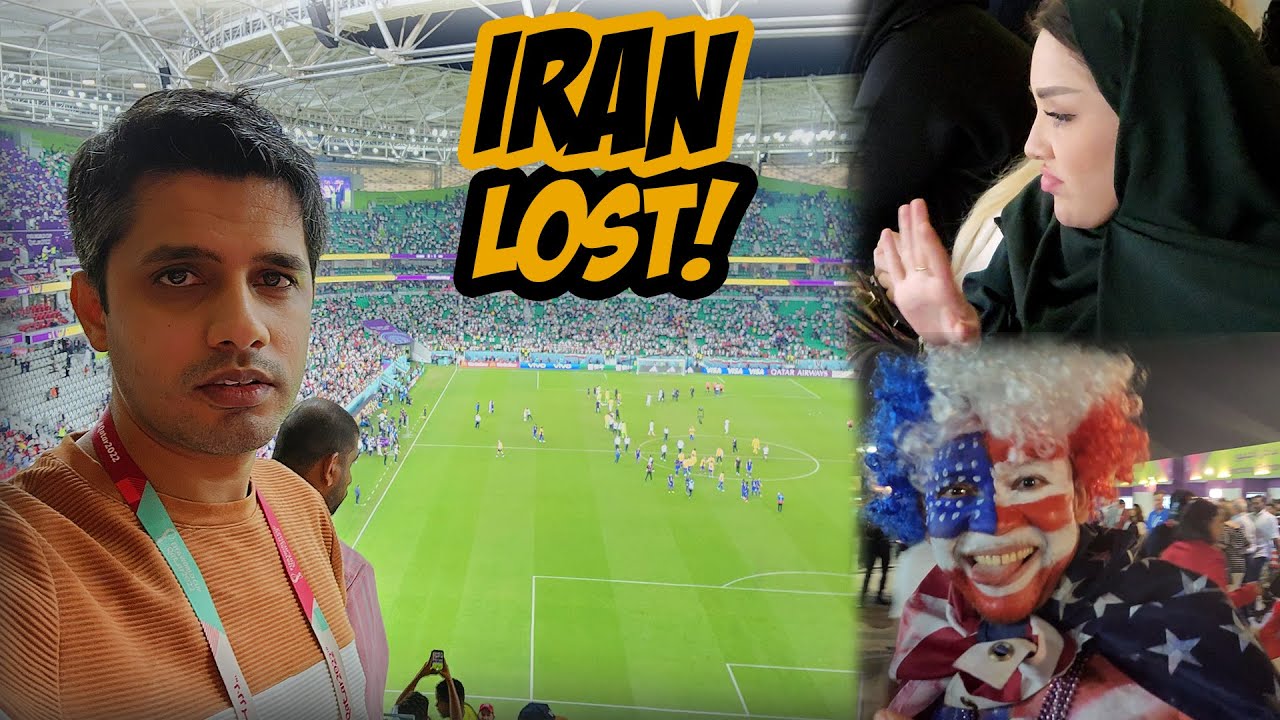 Iranian fan reactions during the match against USA - YouTube