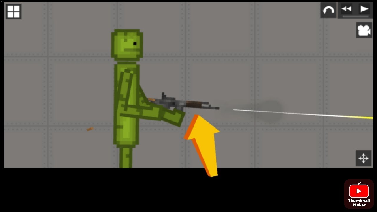 how to grab a gun and shoot it melon playground - YouTube