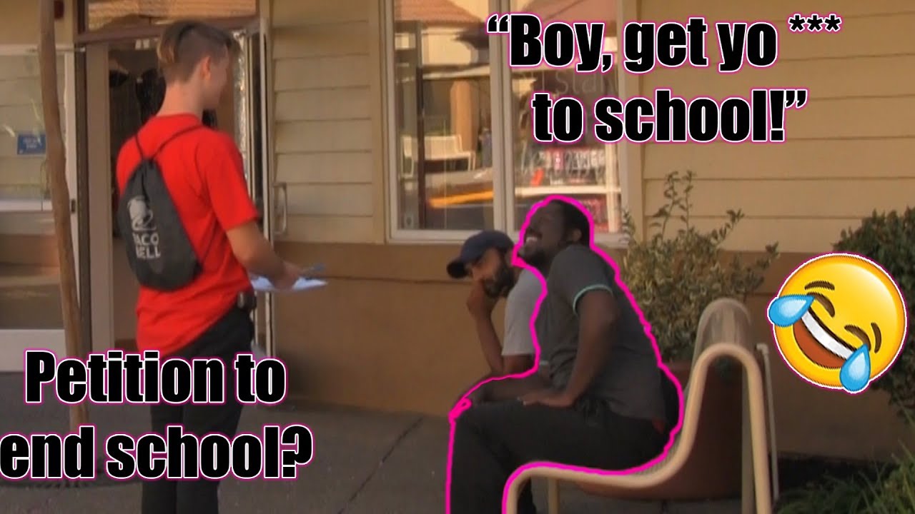 *Must Watch* Sign my Petiton to End School? Public Prank! *Funny* ft ...