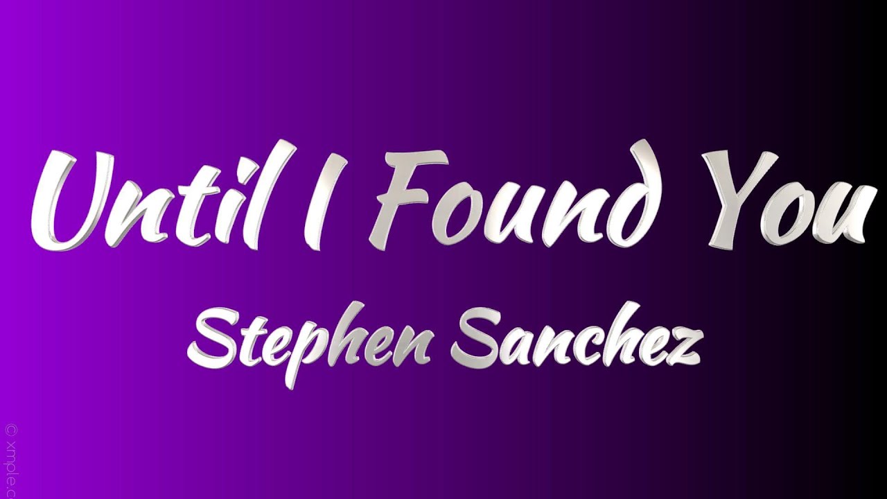 Stephen Sanchez - Until I Found You (KARAOKE VERSION) - YouTube