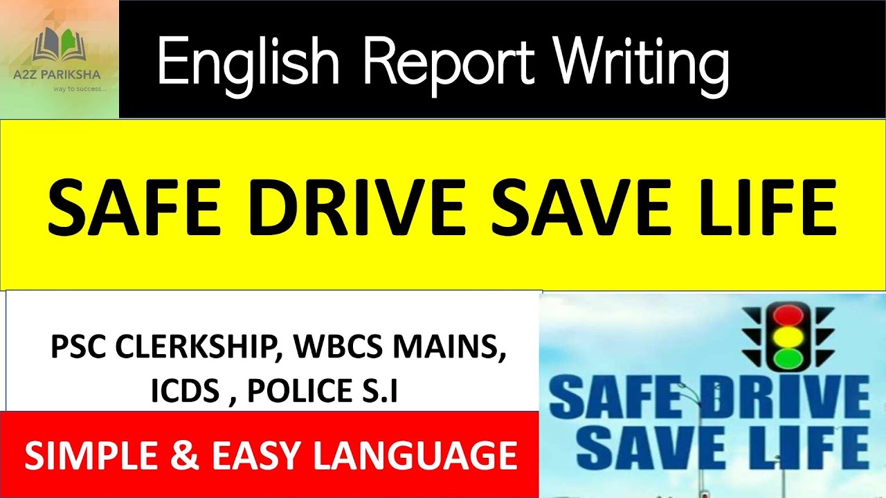 safe drive , save life - WB PSC CLERKSHIP MAIN ENGLISH DESCRIPTIVE ...