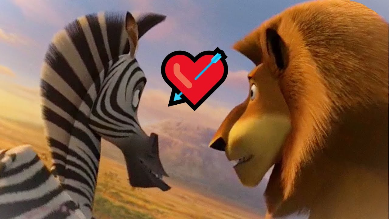 Alex and Marty being a couple for over a minute gay 🦁💘🦓 - YouTube