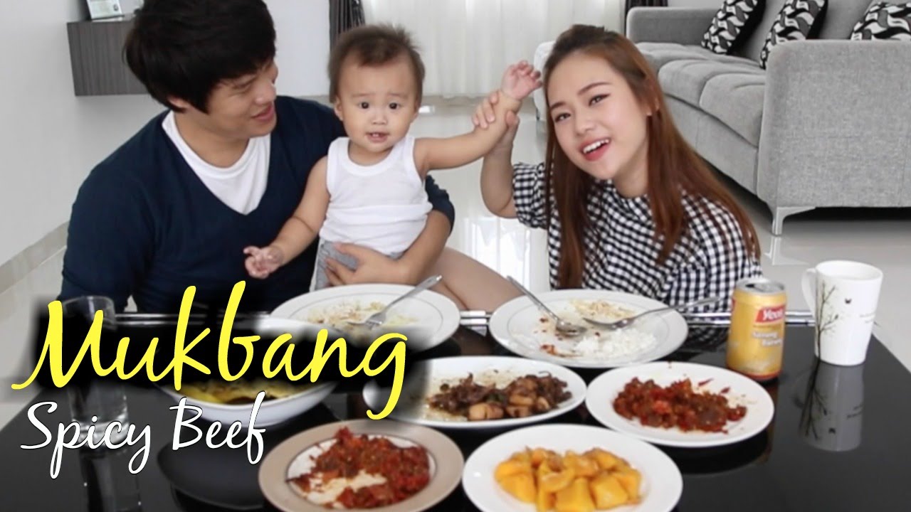 Indonesian Spicy Beef Mukbang | Eat and Chat with us - YouTube