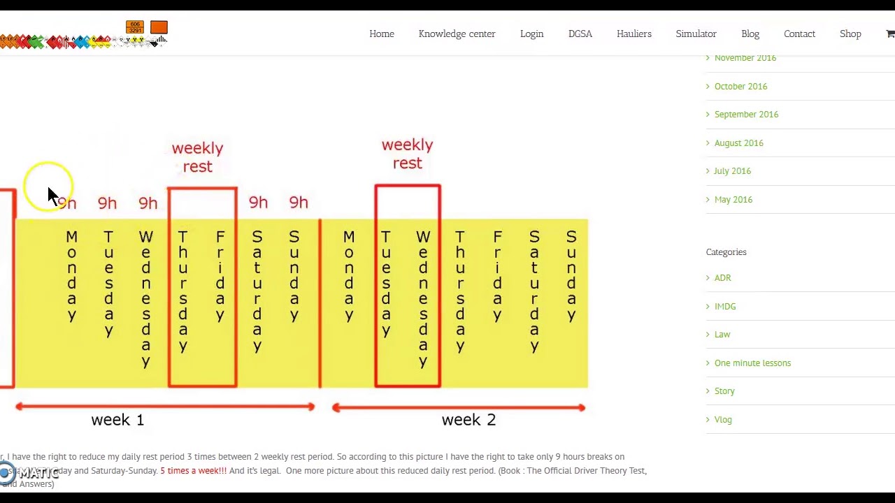 Reduced daily rest explained - YouTube