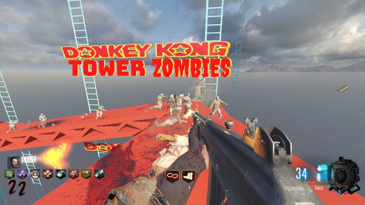 Donkey Kong Tower (Custom Zombies) - YouTube