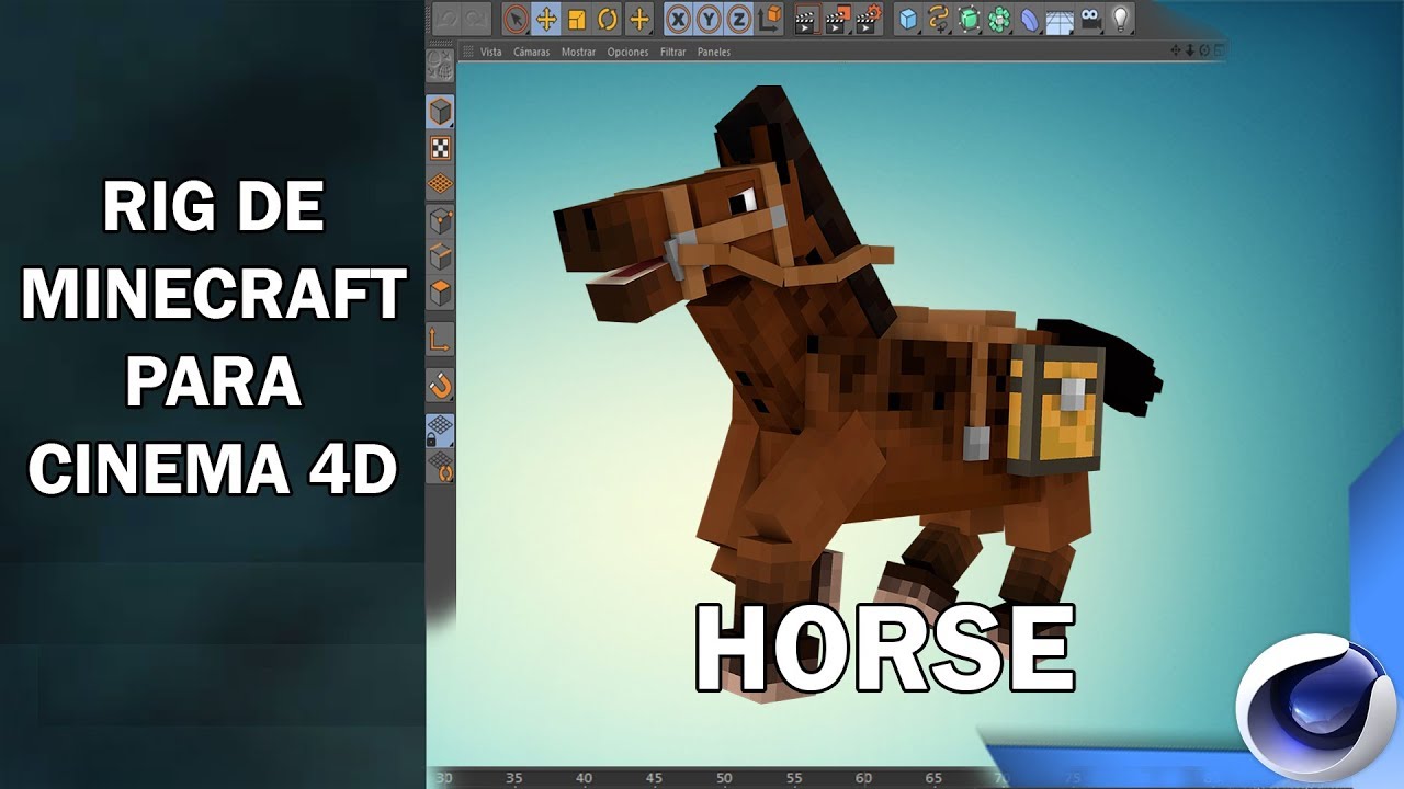 Rig De Minecraft | Horse [Caballo] 2 en 1| Cinema 4D [Free] | Roismel ...