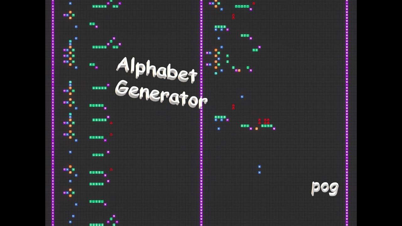 The Alphabet Generator - YouTube