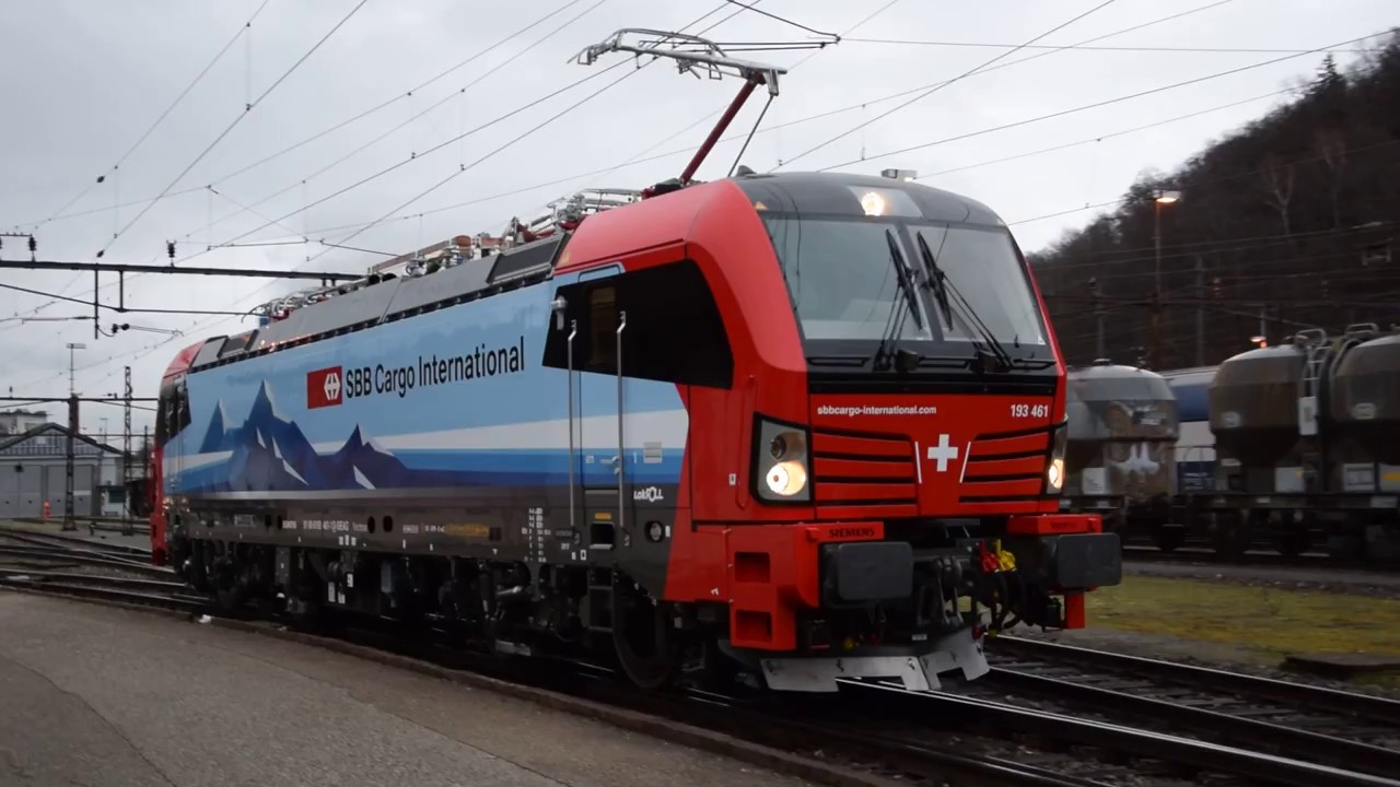 SBB Cargo International Vectron Lokomotive 193 461 "Olten" - YouTube