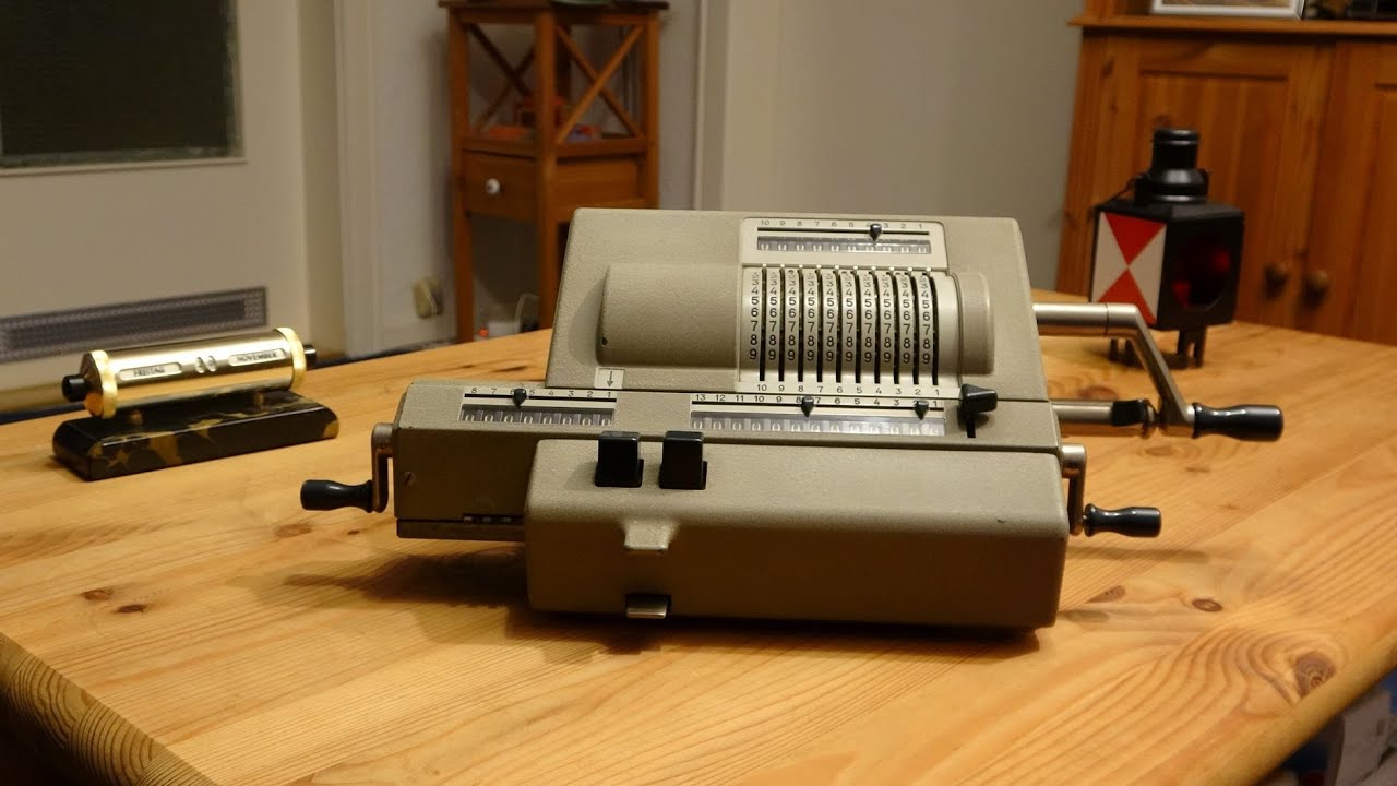 Die Rechenmaschine von Odhner die 239 mit Rückübertragung - YouTube