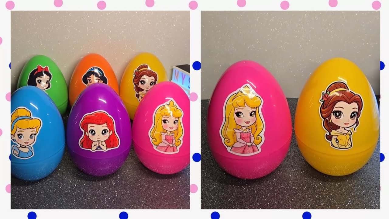 Princess Disney Surprise Colored Eggs Compilation - YouTube