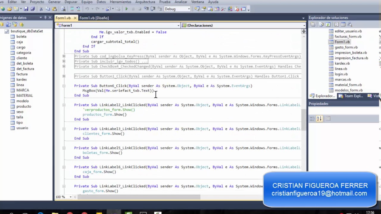 COMO ACCEDER Y VER EL FORM DESIGNER EN VISUAL .NET - YouTube