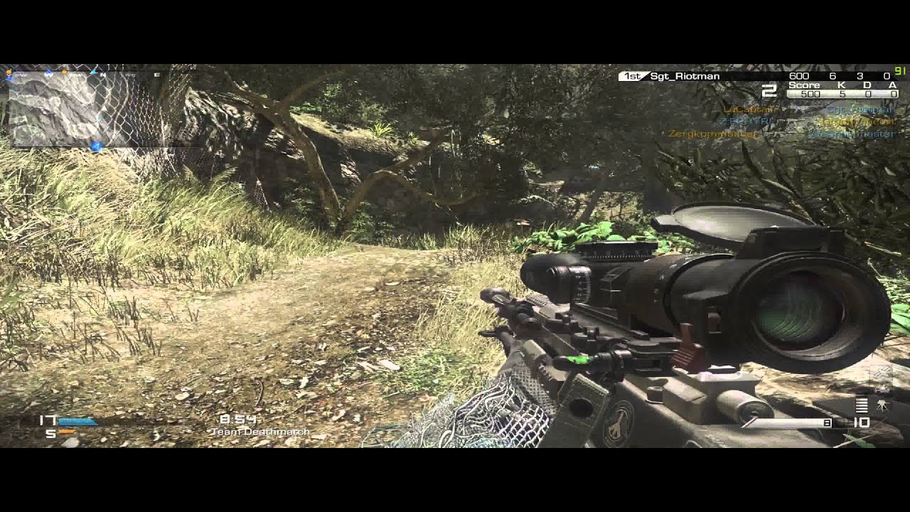Call of Duty : Ghosts - Sniper (fast zoom) - YouTube