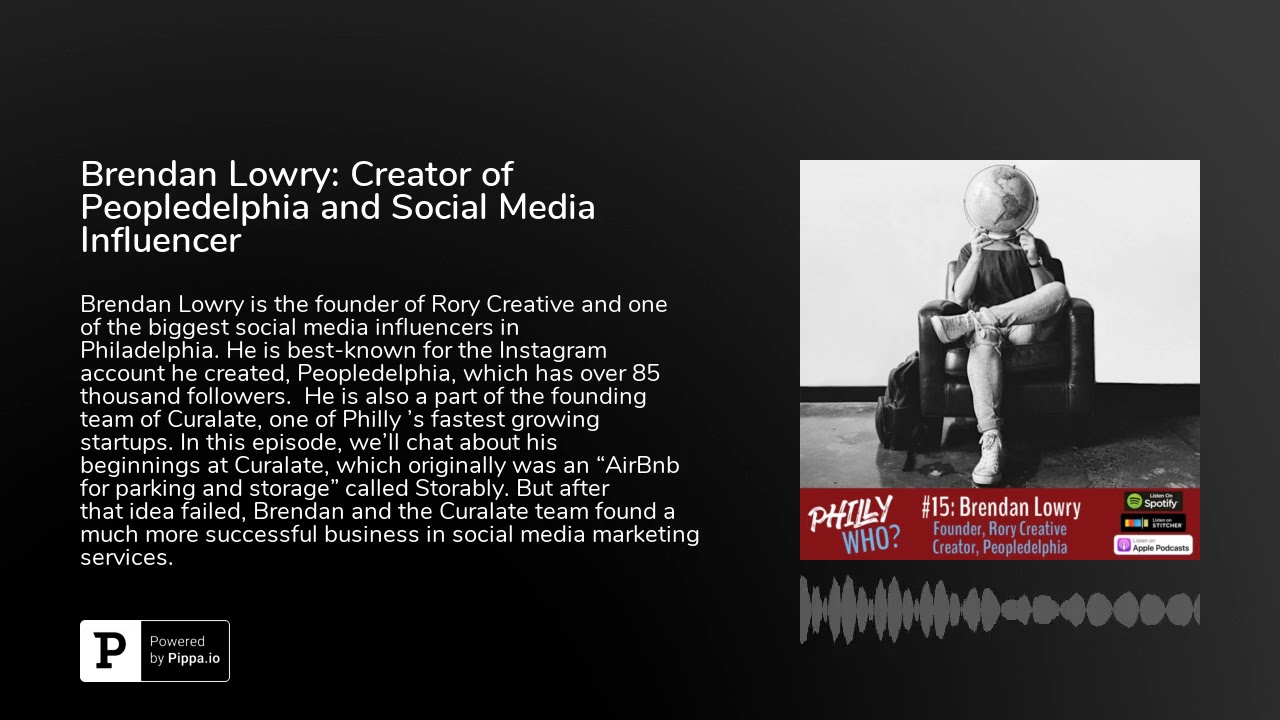Brendan Lowry: Creator of Peopledelphia and Social Media Influencer ...