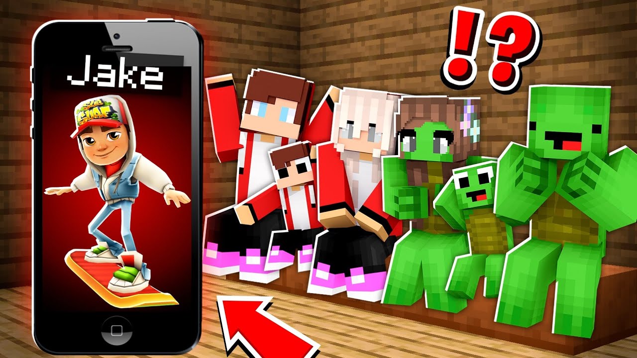 Why SCARY JAKE Called JJ and Mikey Family at Night - Maizen Minecraft - YouTube