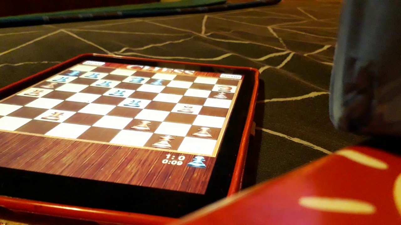 playing chess against computer(Anton tv Vlog15) - YouTube