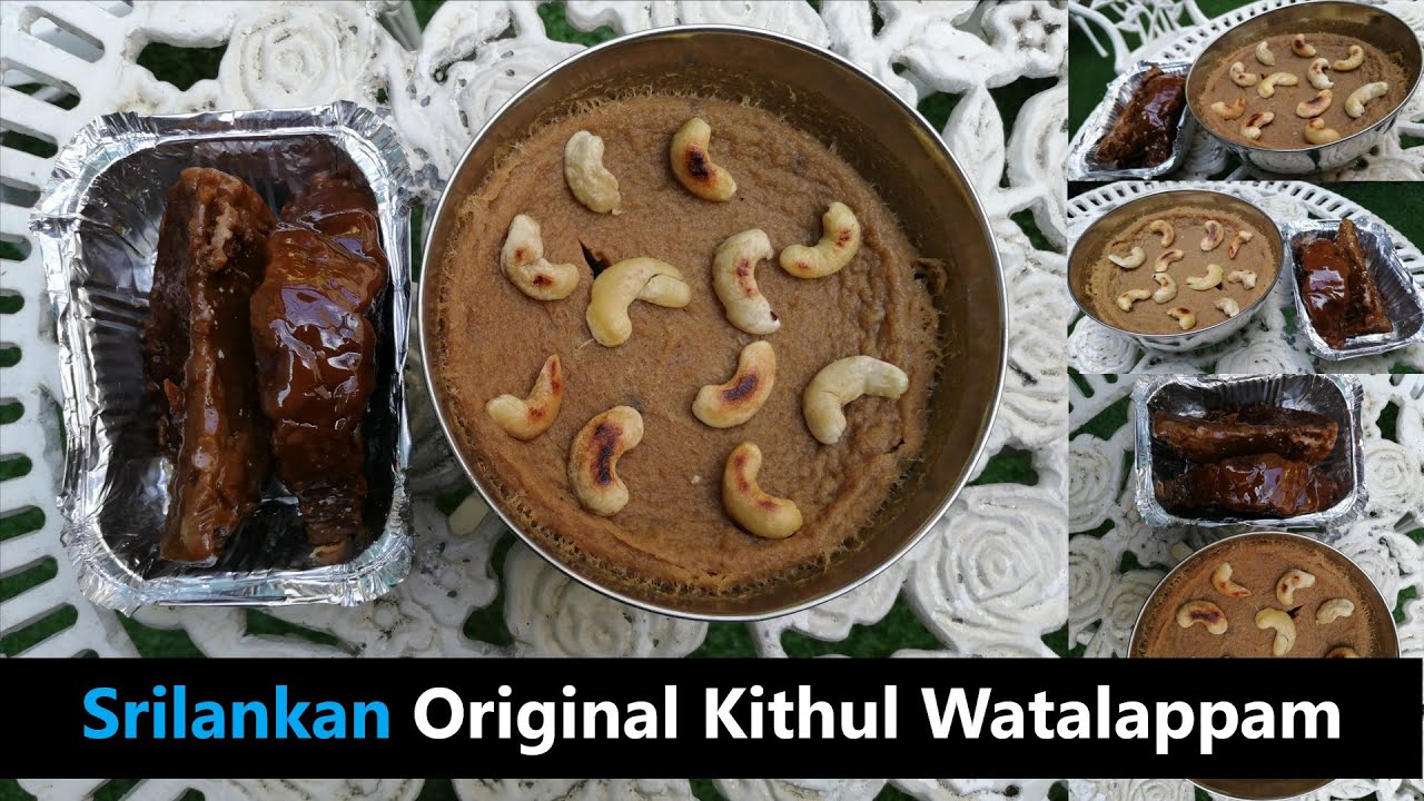Srilankan Kithul Jaggery Watalappam | Steamed Watalappam Recipe Without ...