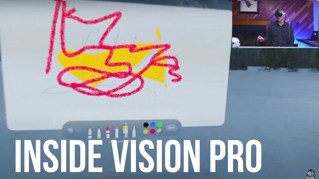 Inside Vision Pro, Panoramas, Settings, Freeform, Keynote, Dinosaurs ...