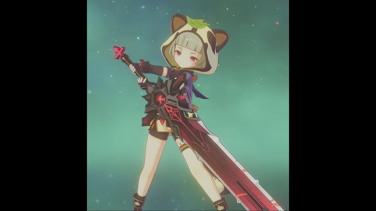 Sayu with Wolf's gravestone makes the weapon look like a one handed ...