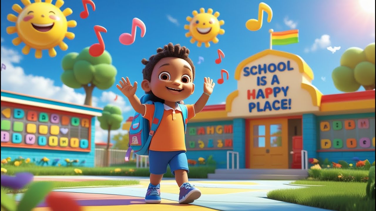 🎶 School Is a Happy Place! | Fun Toddler Song About Friends, Learning ...