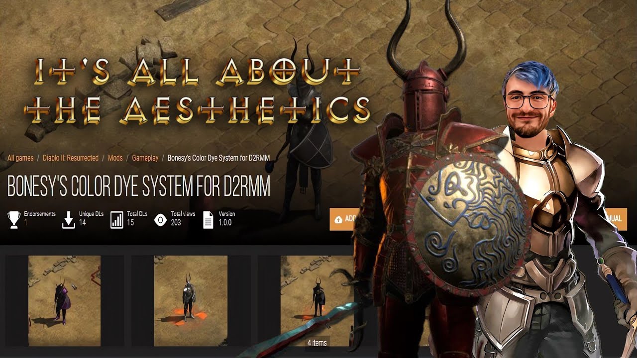 Bonesy's Color Dye System - D2R (D2RMM) - YouTube