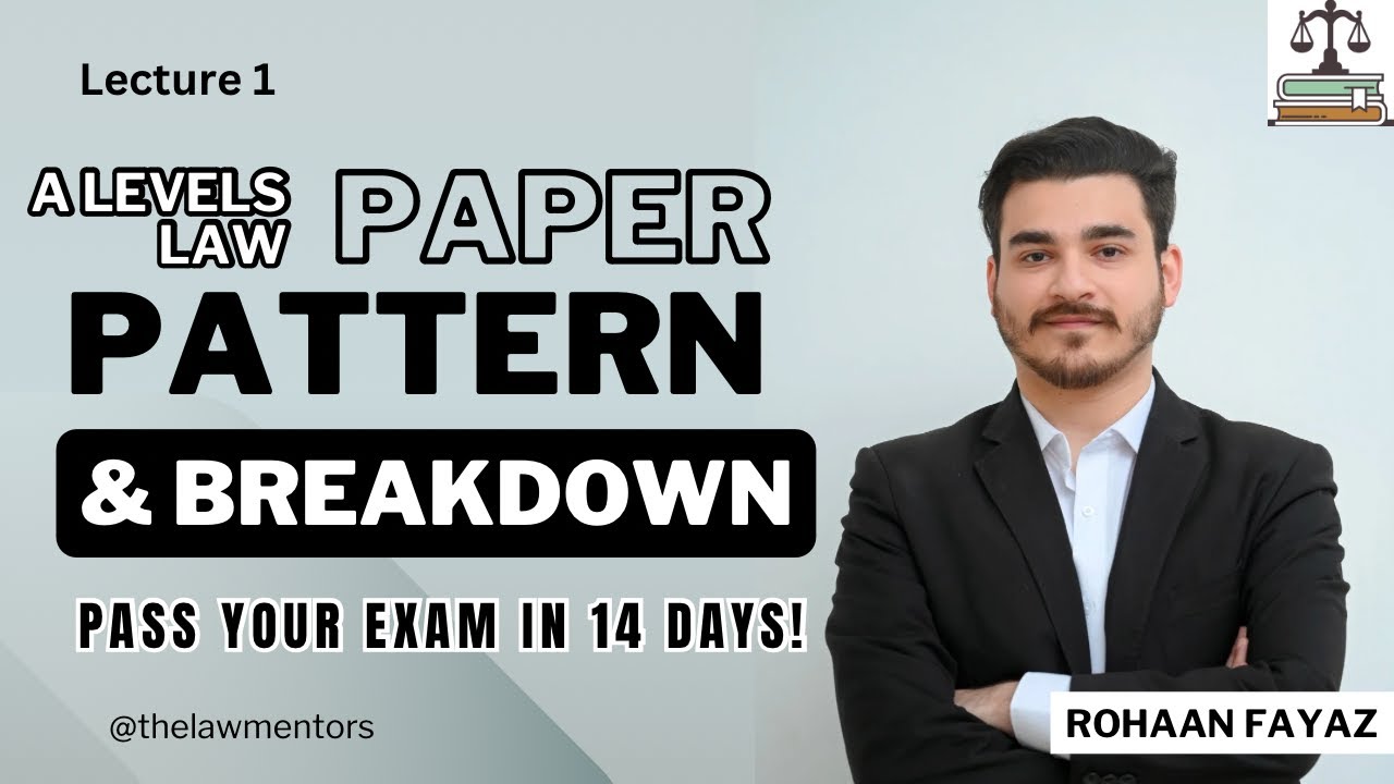 A-Level Law: Paper Pattern Breakdown & Exam Secrets | Pass in 14 Days ...