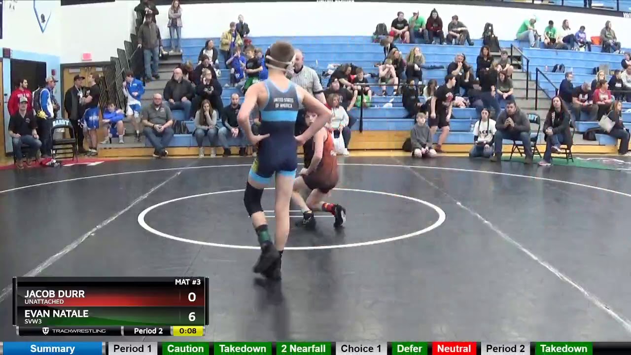 Evan Natale SVW3 vs Jacob Durr 2020 Divisional State A JH 84 Finals ...