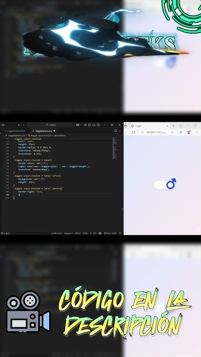 Cómo crear un #toggle #switch de género con #HTML y #CSS #webdevelopment #programming # ...