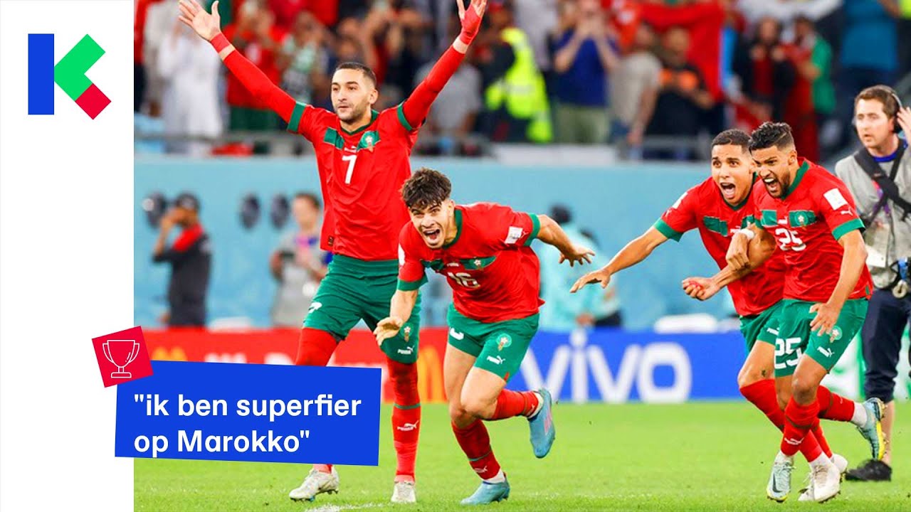 Marokko gaat voor de eerste keer ooit door naar de kwartfinales op een ...