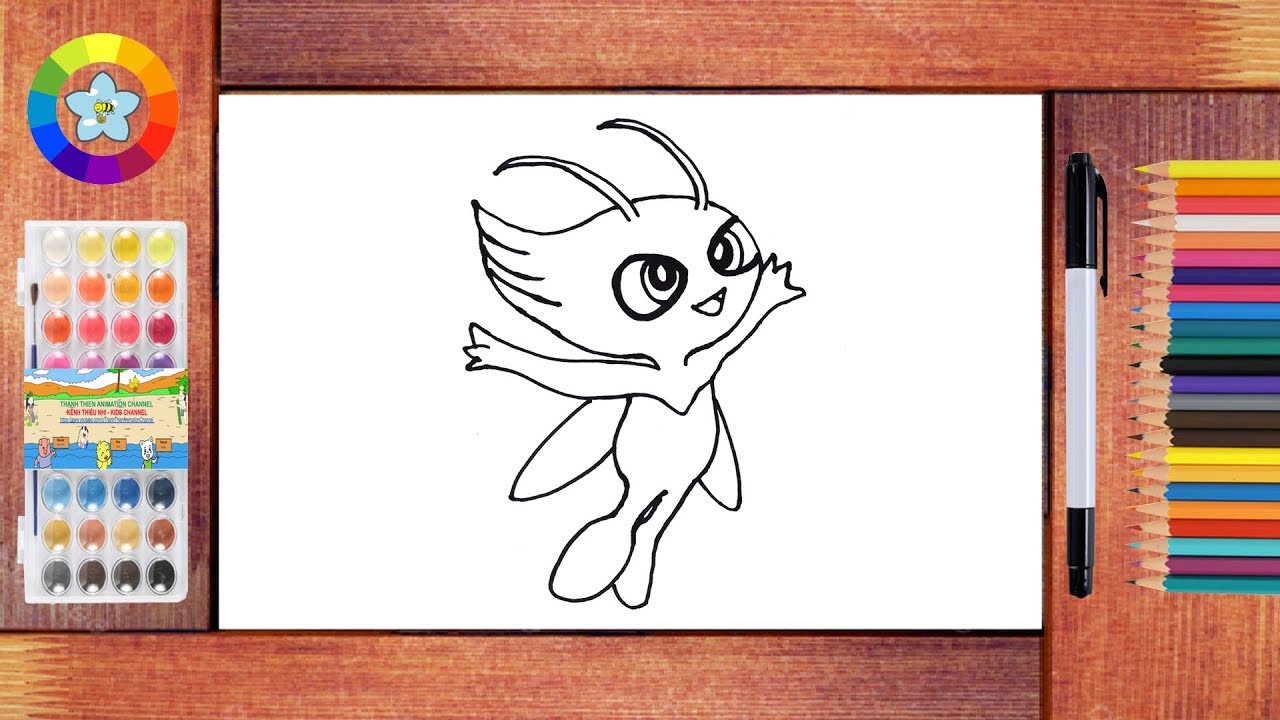 Vẽ pokemon #53: Vẽ Pokemon huyền thoại Celebi | How to draw legendary ...