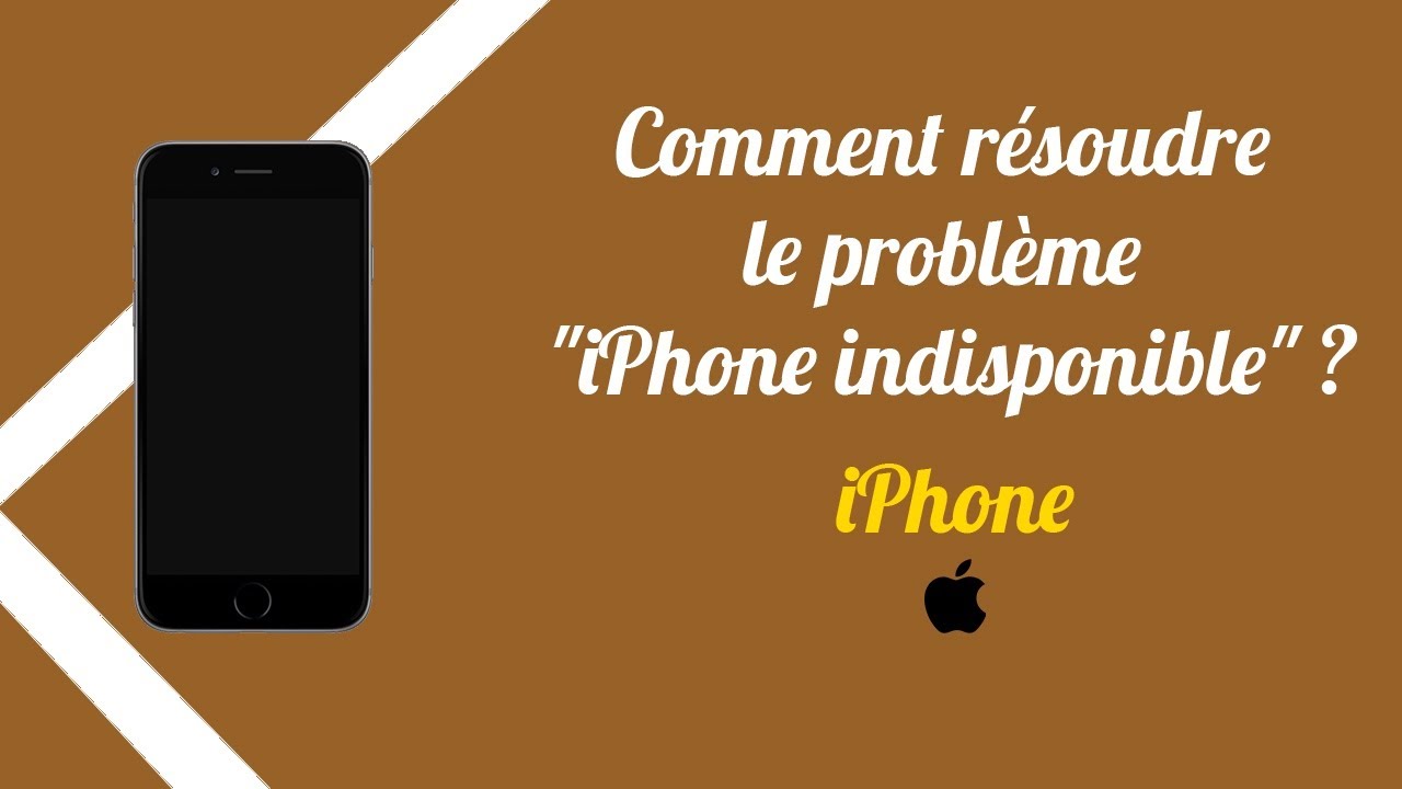 Comment résoudre le problème "iPhone indisponible" ? - YouTube