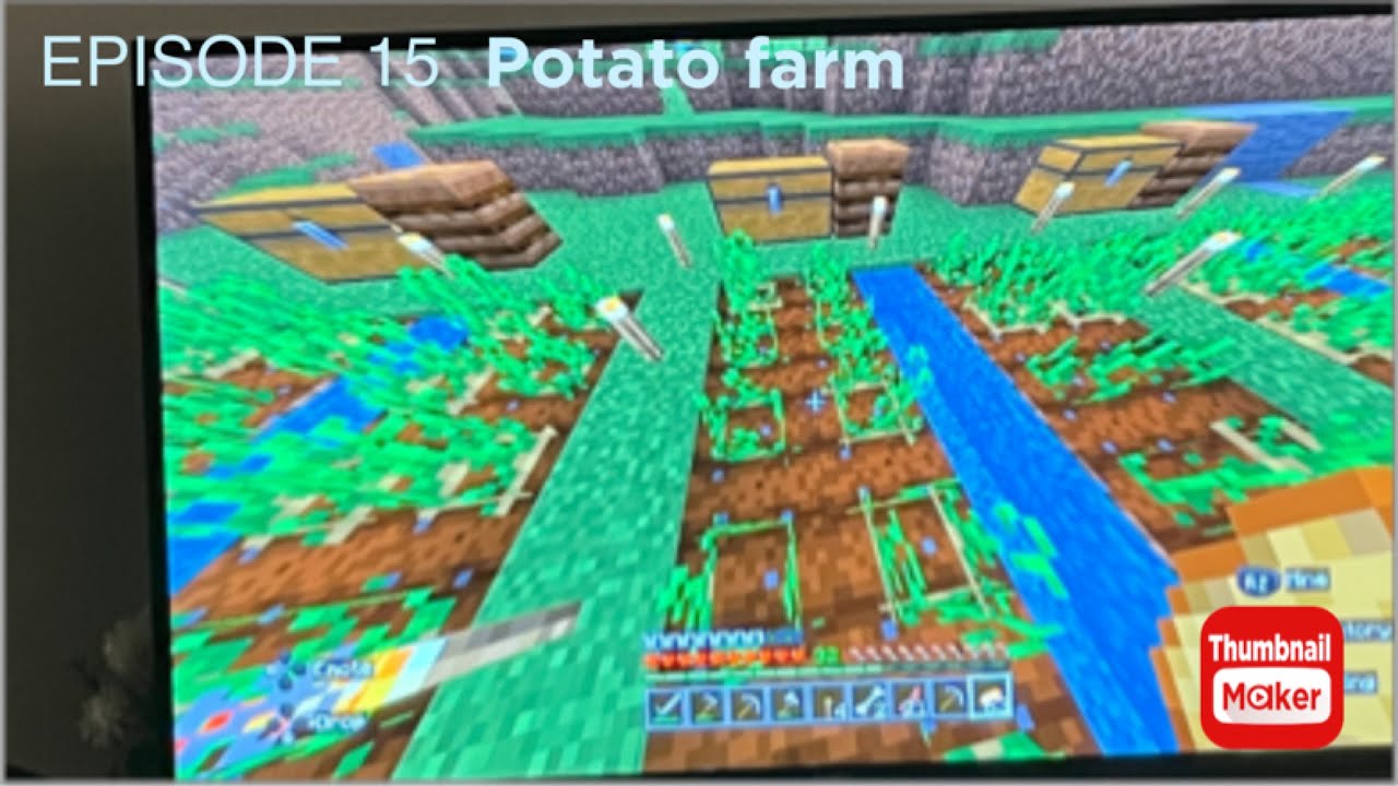 Minecraft episode 15 I BUILDT A potato farm - YouTube