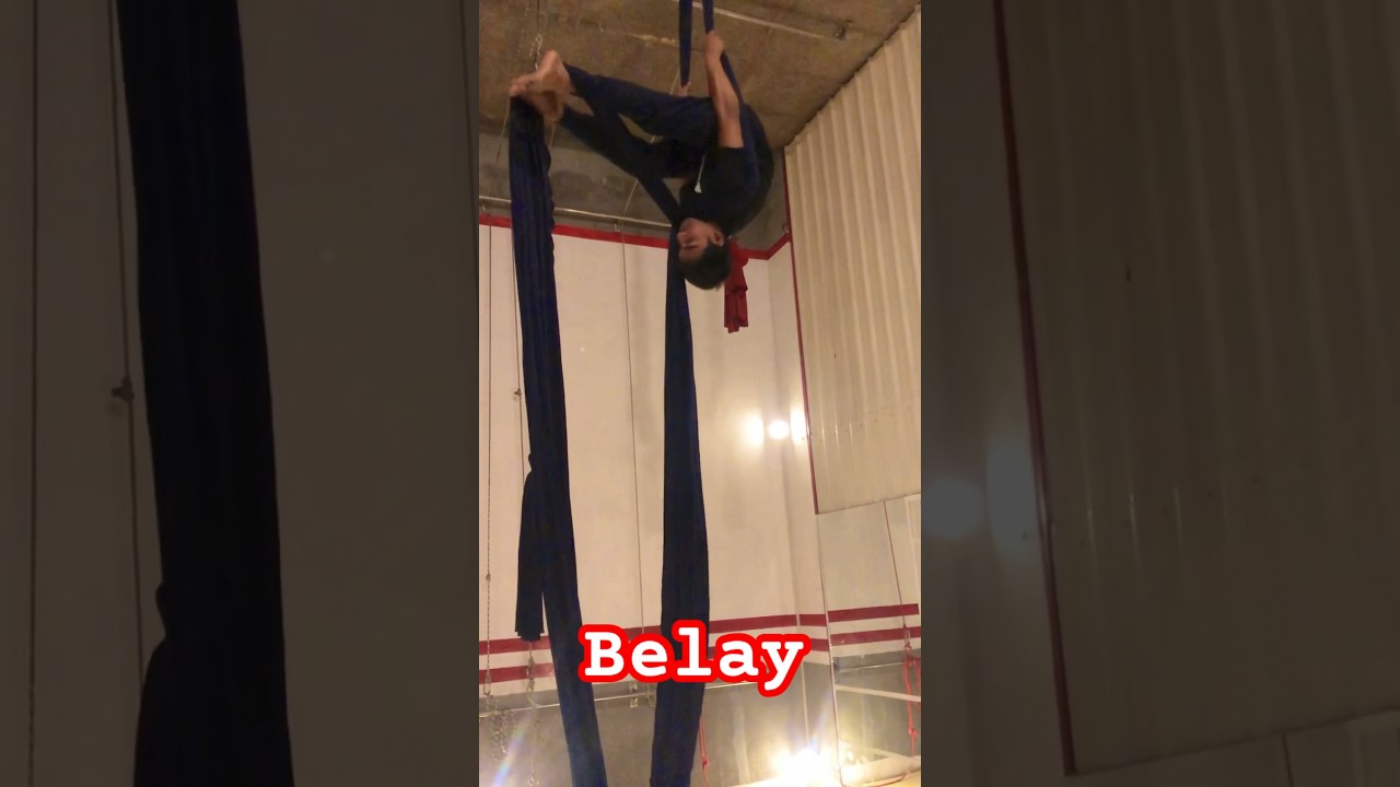 Aerial Silk Belay | New Trick Aerial silk | Aerial silk Advance Drop | How To do Basic Climbing ...