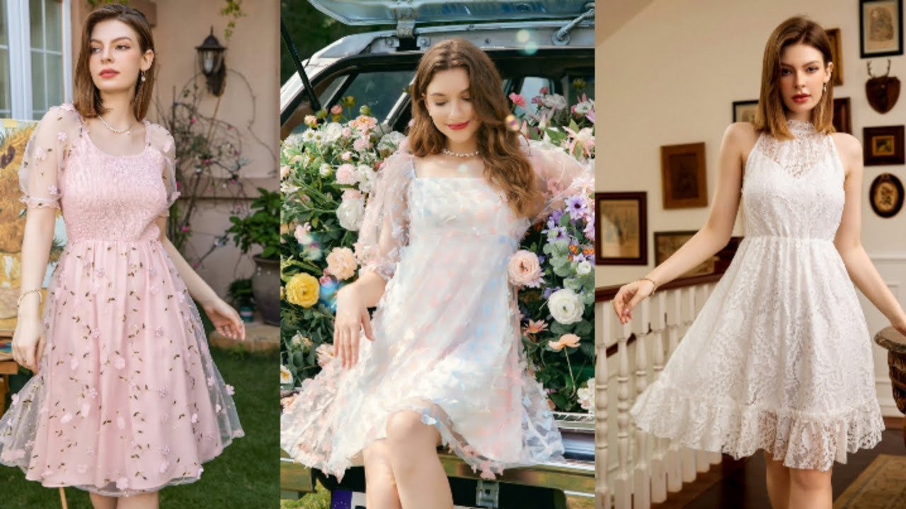 new designs of short frock/short frock/party wear frocks - YouTube