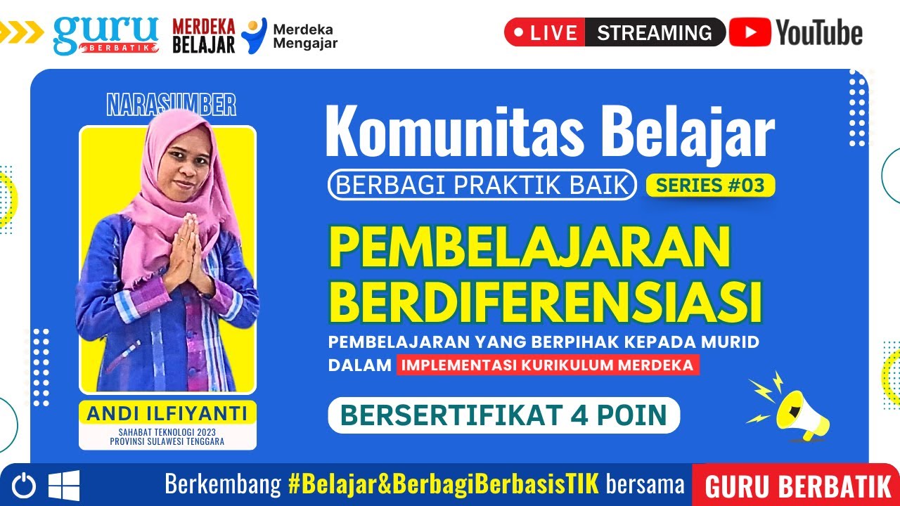 #BERBATIK SERIES 03 : KOMUNITAS BERBAGI PRAKTIK BAIK PEMBELAJARAN ...