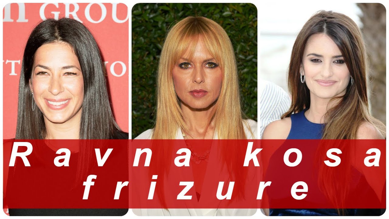 Ravna kosa frizure - YouTube