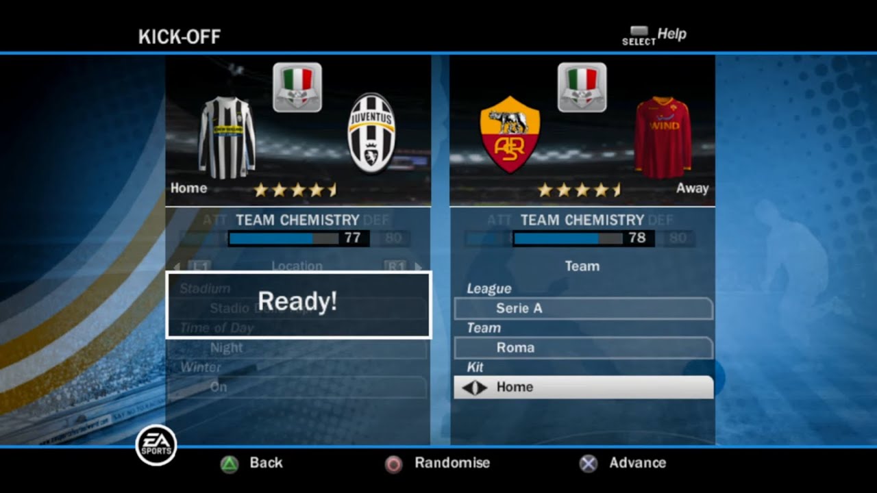FIFA 10 (PS2) Gameplay - Juventus vs Roma - YouTube