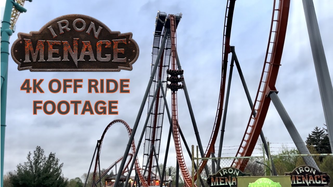 Iron Menace 4K Off Ride Footage April 2024 - YouTube