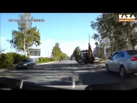 İş makinasının tekeri çıkıyor