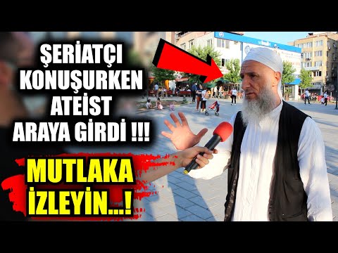 ŞERİATÇI adamın sözlerini ATEİST adam düzeltti !!!