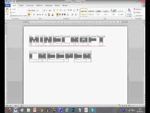 Police d'écriture Minecraft - YouTube