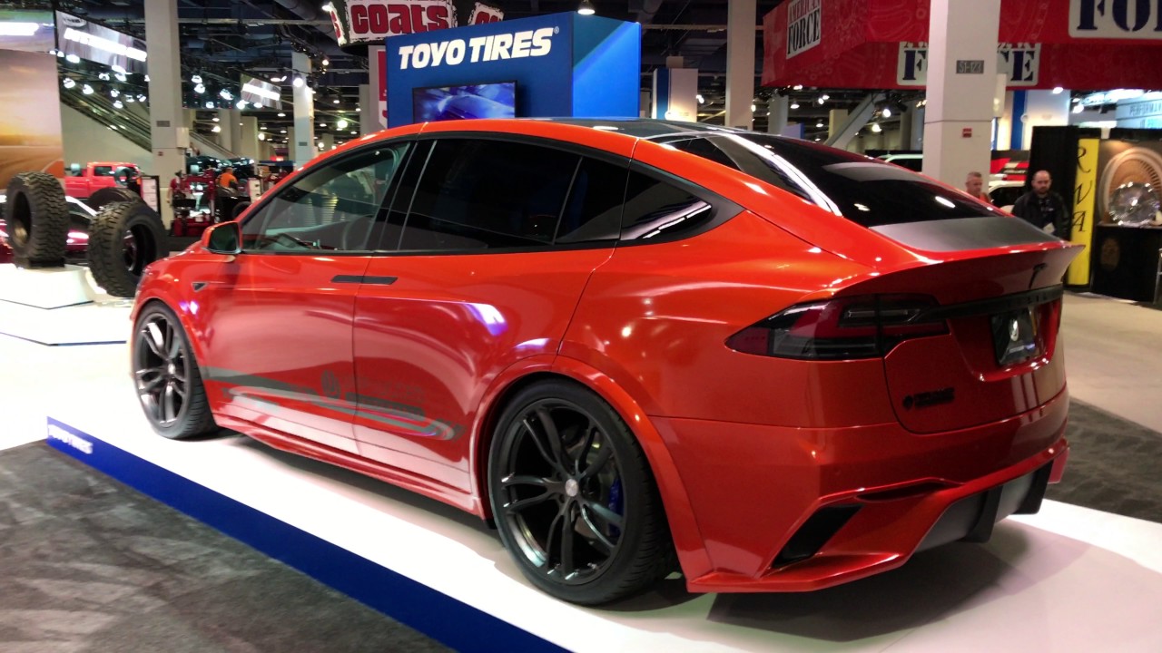 SEMA 2016 | Tesla Model X Walkaround | Toyo Tires (4k) - YouTube