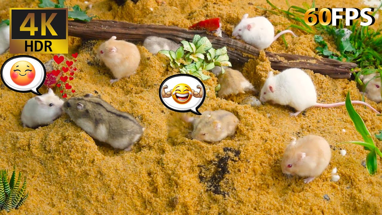 LOL Mouse TV 😹: Watch These Mice Dig & Play! Cat TV in 4K HDR 60FPS ...