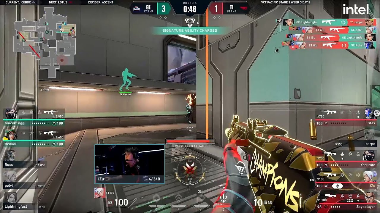 iZu is POPPING OFF on Jett 🔥 | GE vs. T1 - VCT Pacific - Regular Season ...