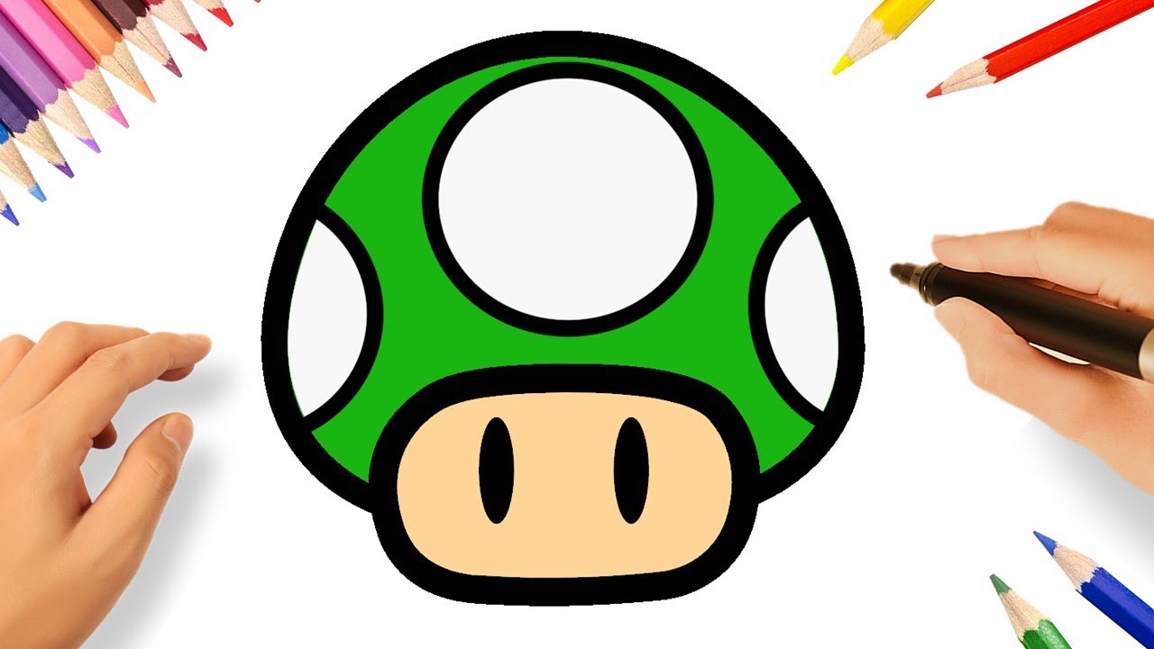 Mario Power Up Mushroom Drawing